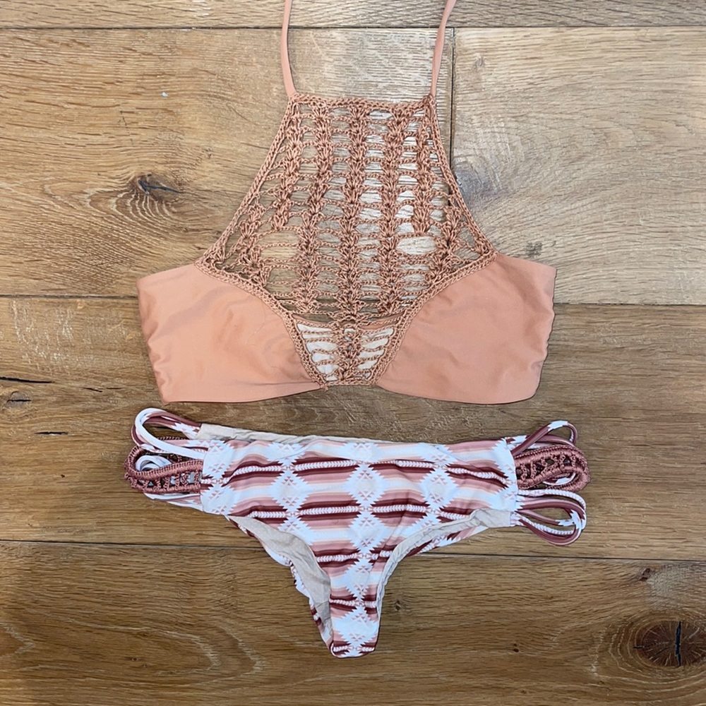 Acacia Swim. Crochet Top With Crochet Detailed Bottom… - Gem